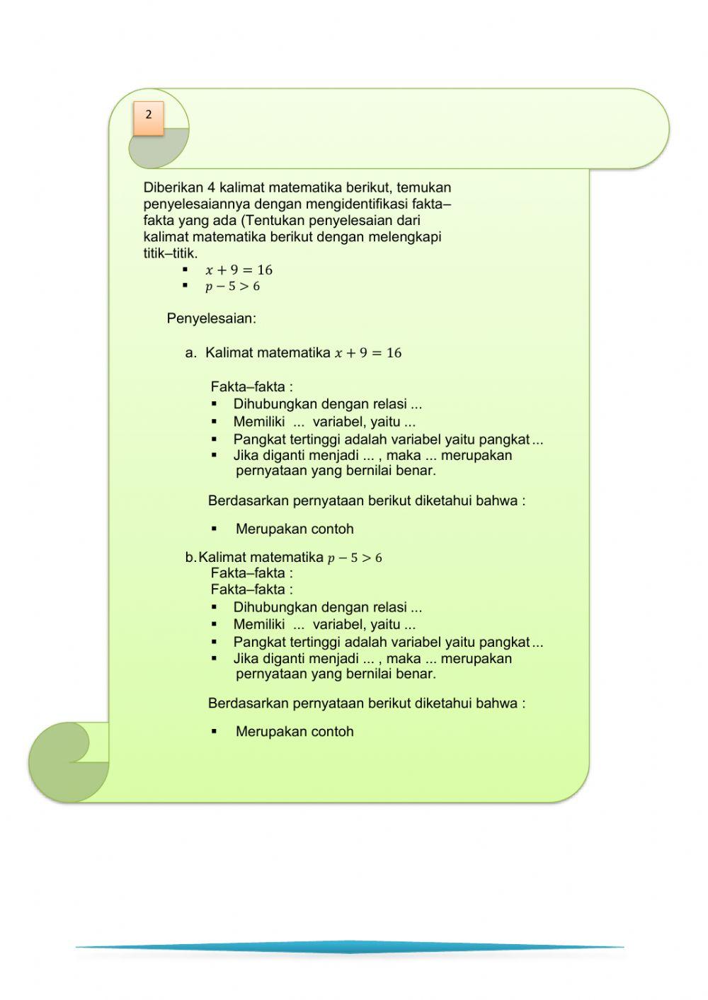 Quiz konsep PSLV 1152 | Eka Dewi | Live Worksheets