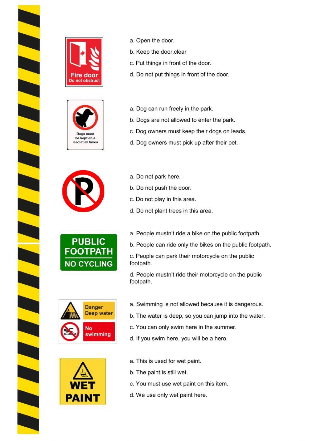 Meaning of the … | Free Interactive Worksheets | 625525