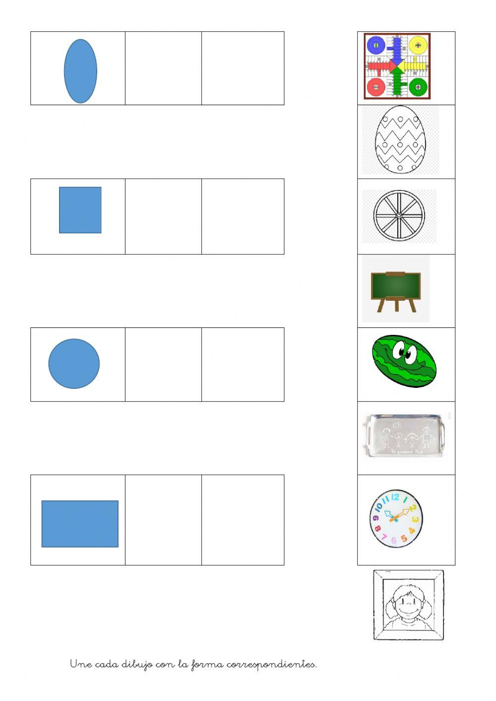 Repaso formas g… | Free Interactive Worksheets | 626867