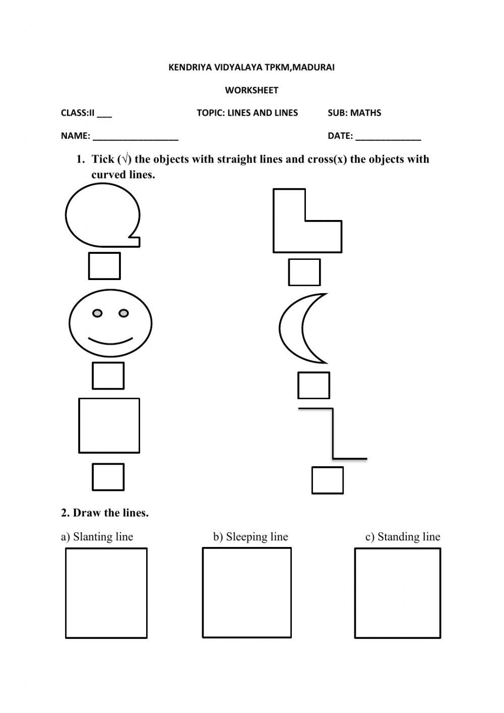 628558 | Lines and lines | manjurani | LiveWorksheets