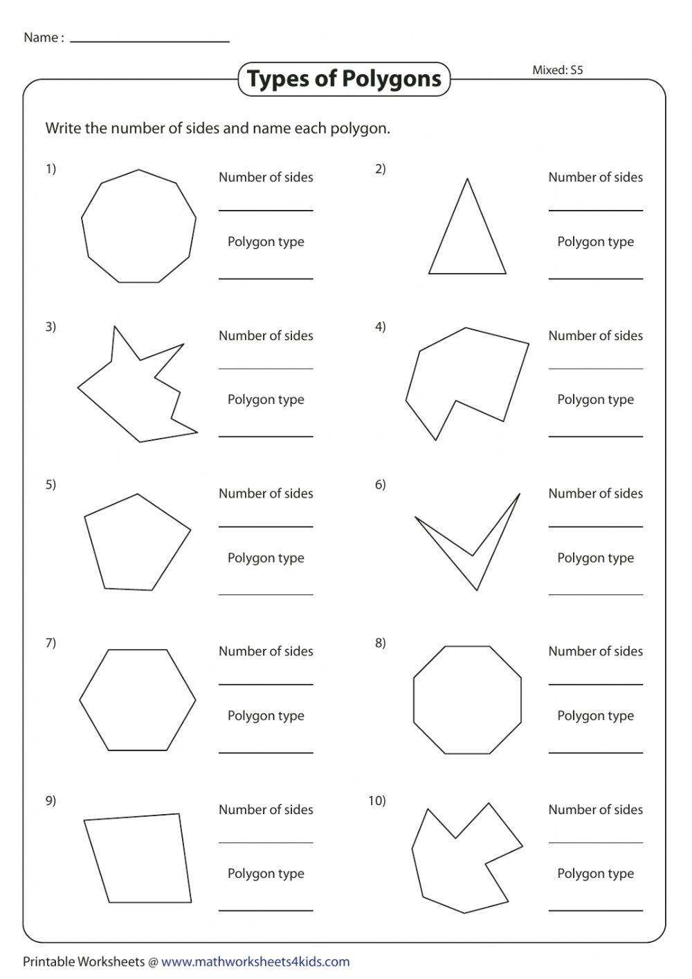 Types of Polygons online exercise for | Live Worksheets