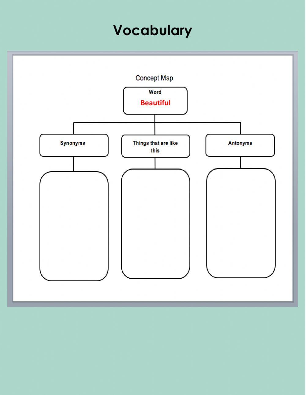 Concept Map online exercise for | Live Worksheets