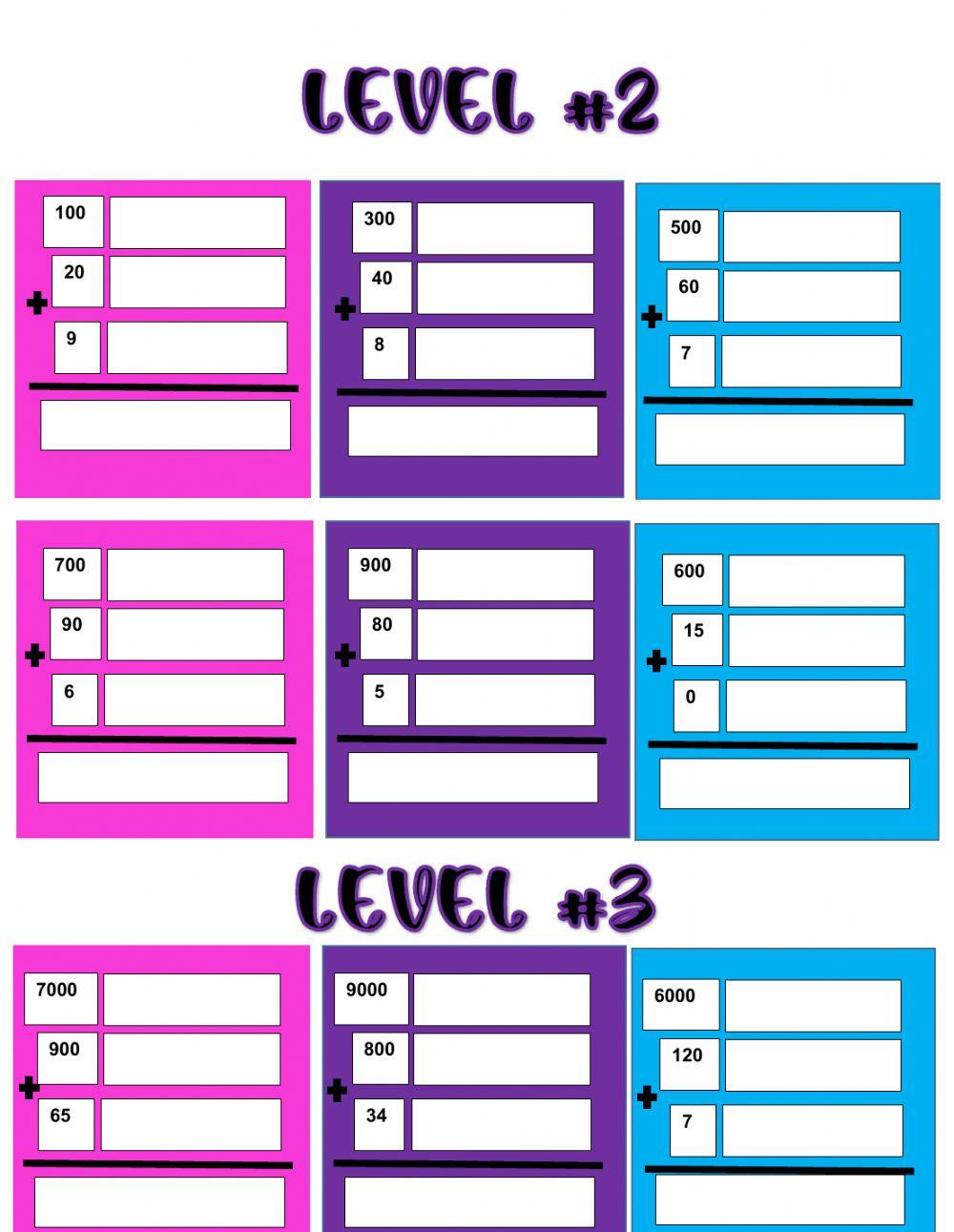 Math numbers worksheet | Live Worksheets