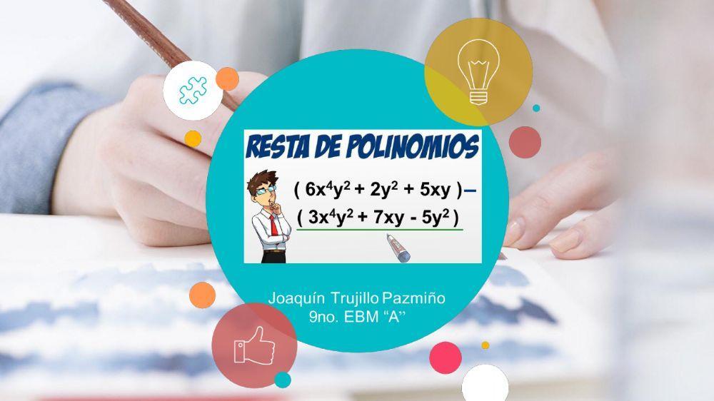 Resta de polinomios activity | Live Worksheets