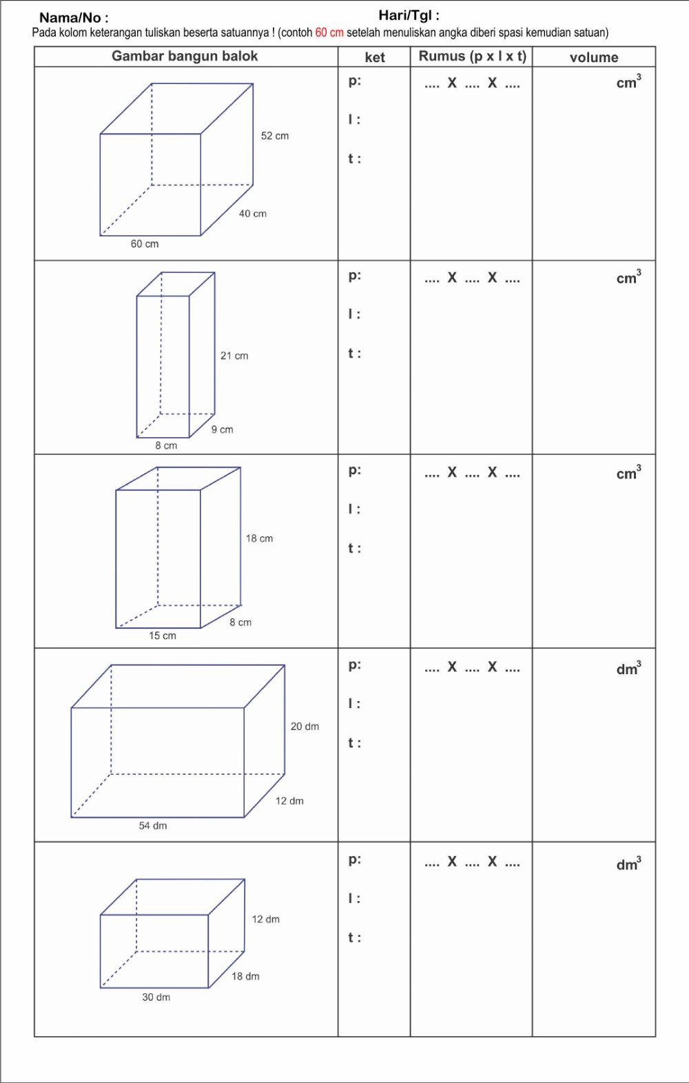 LKPD Volume Bal… | Free Interactive Worksheets | 629750
