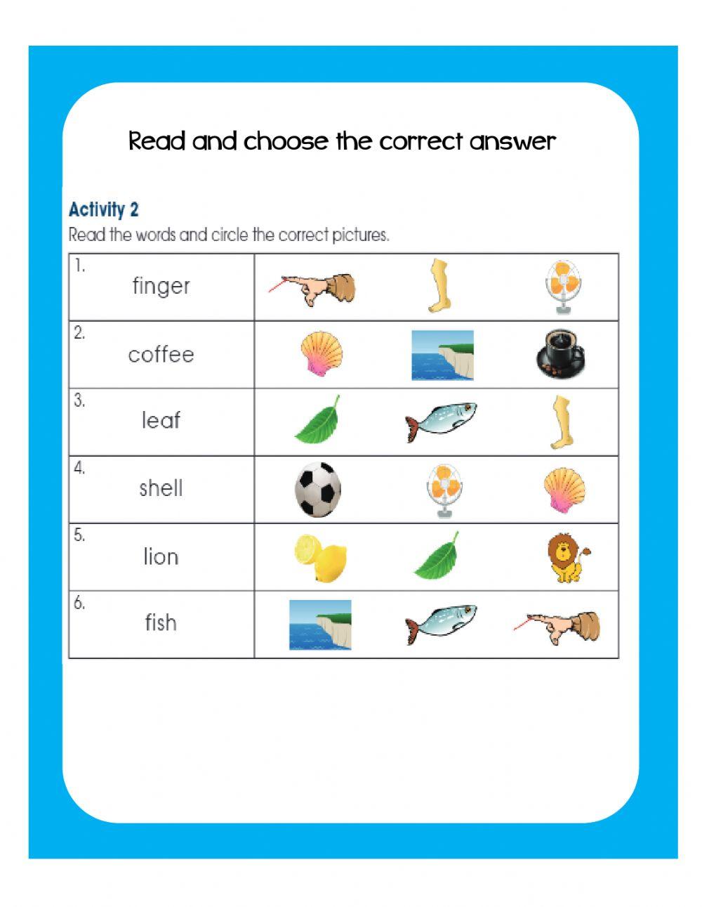 Letter f l online exercise for | Live Worksheets