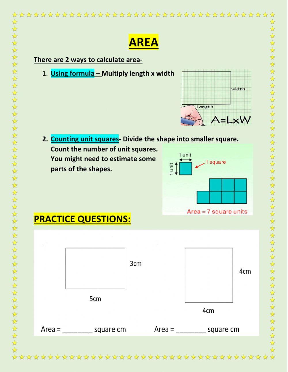 Chapter 6 lesson 2 part 1 worksheet | Live Worksheets