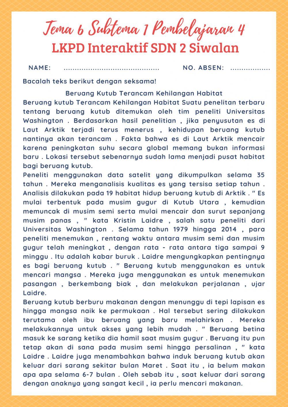 Peta Pikiran interactive worksheet | Live Worksheets