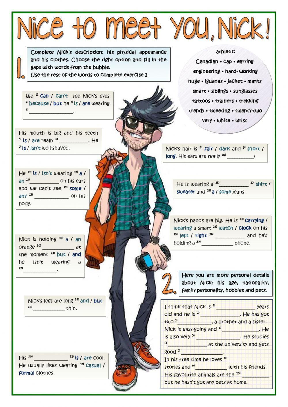 Nice to meet yo… | Free Interactive Worksheets | 632006