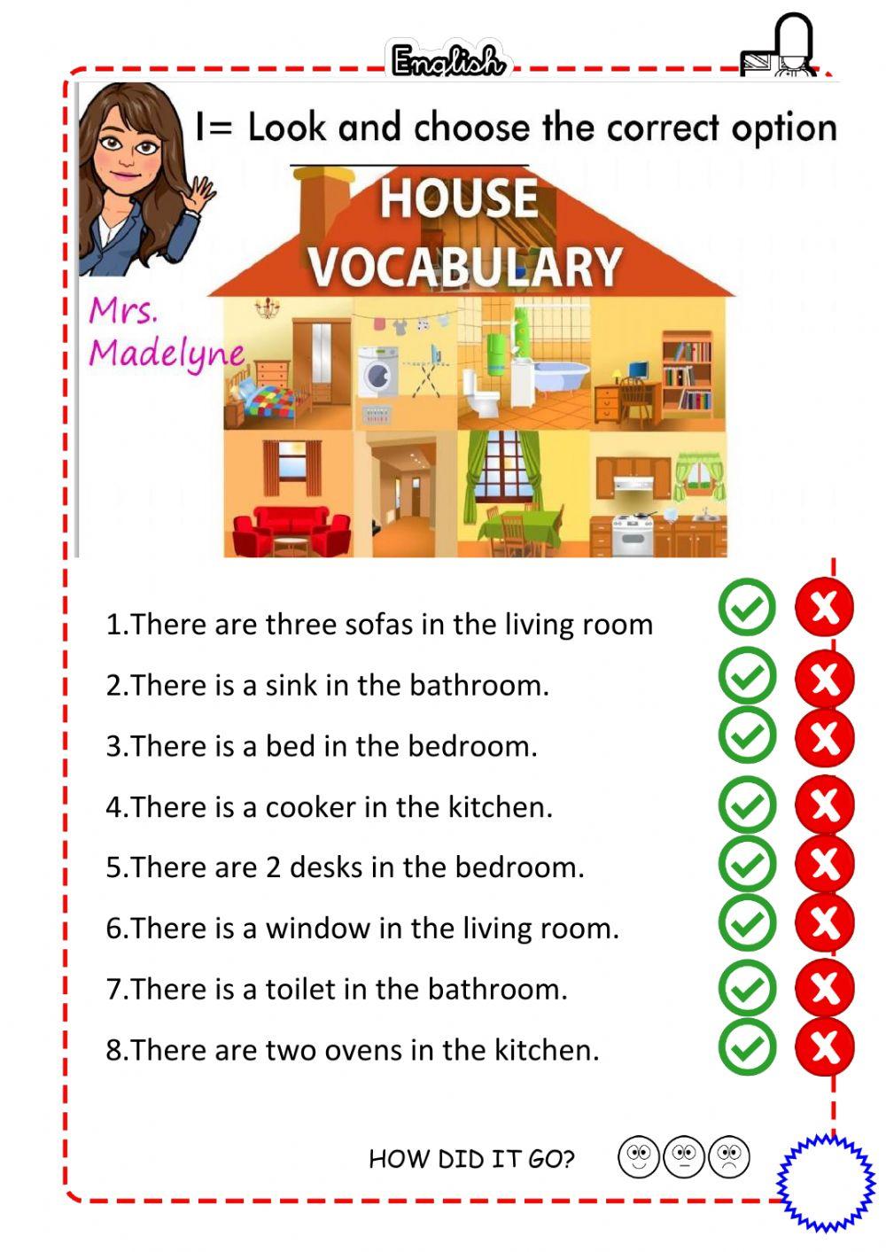 There is-are house online exercise for | Live Worksheets