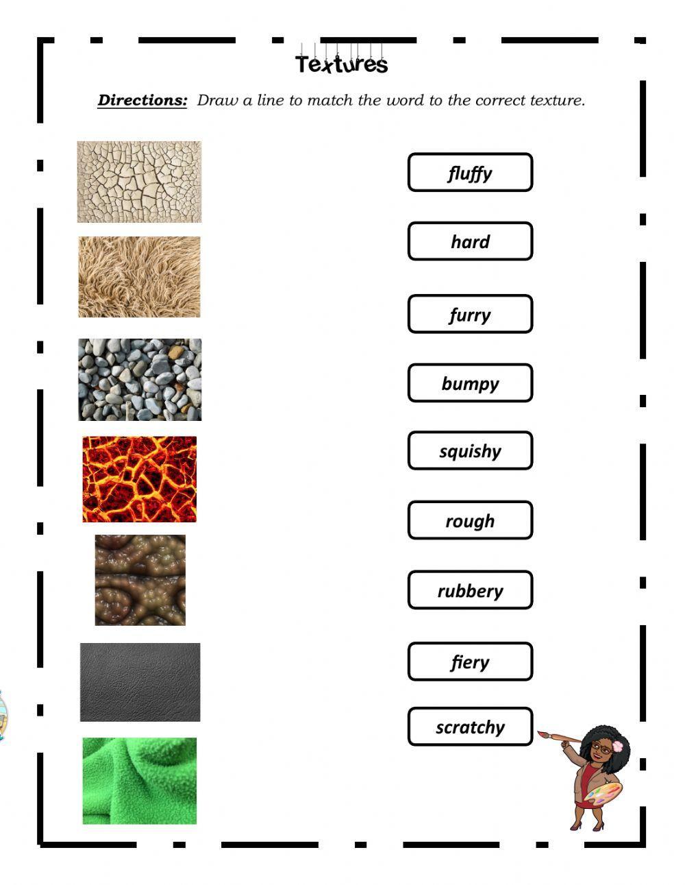 Texture Worksheets Texture Worksheets
