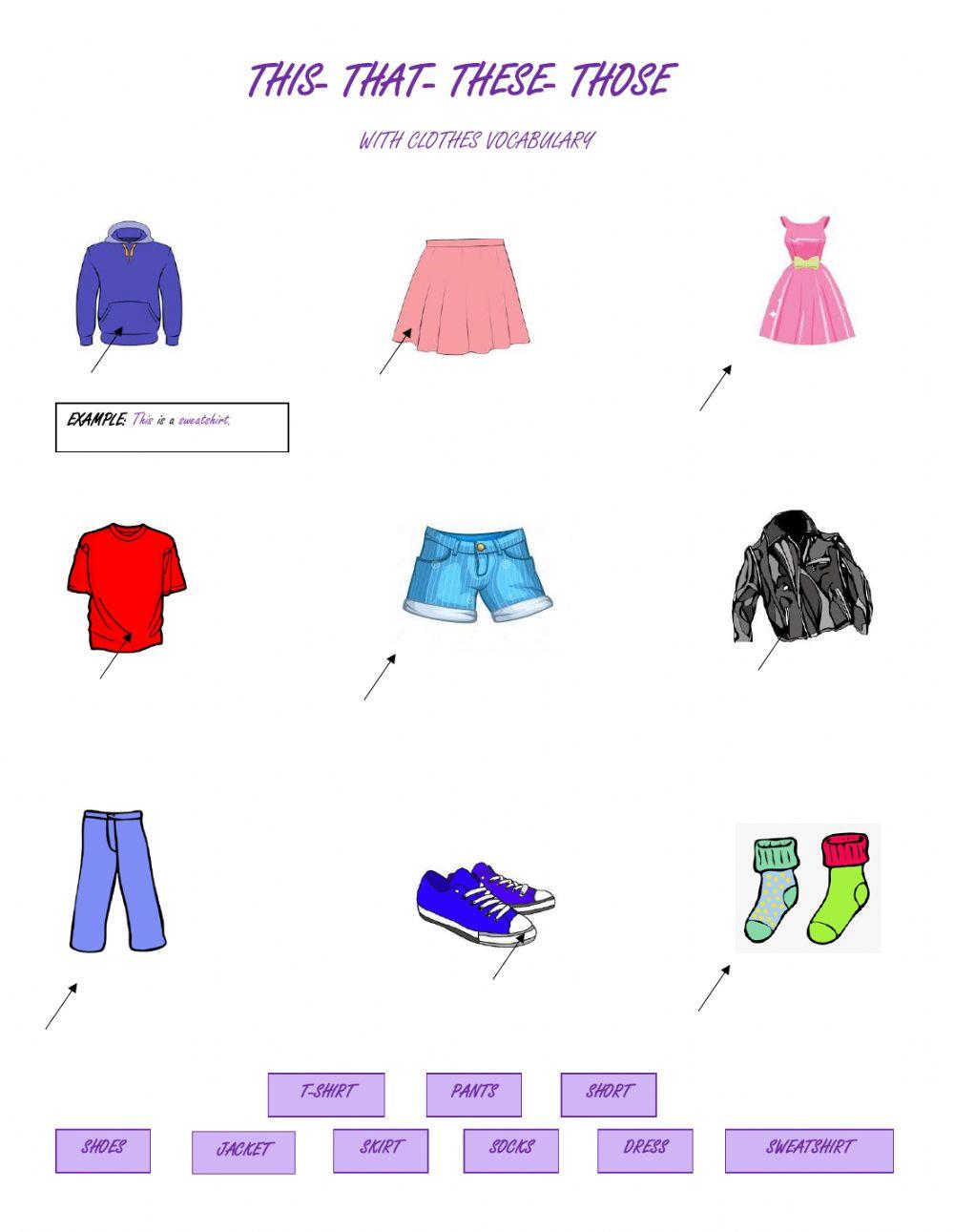 Demonstrative a… | Free Interactive Worksheets | 632340