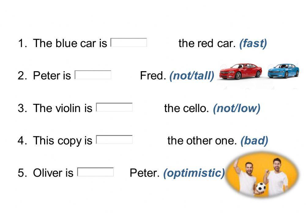 Comparisons wit… | Free Interactive Worksheets | 632794