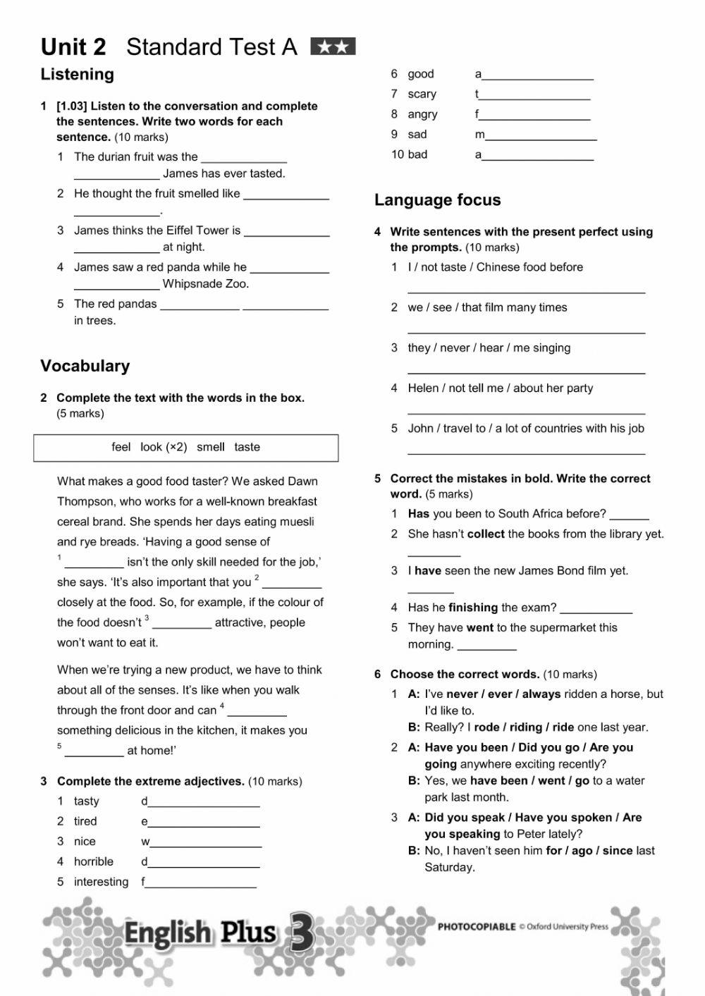 English Plus 3 … | Free Interactive Worksheets | 6359430