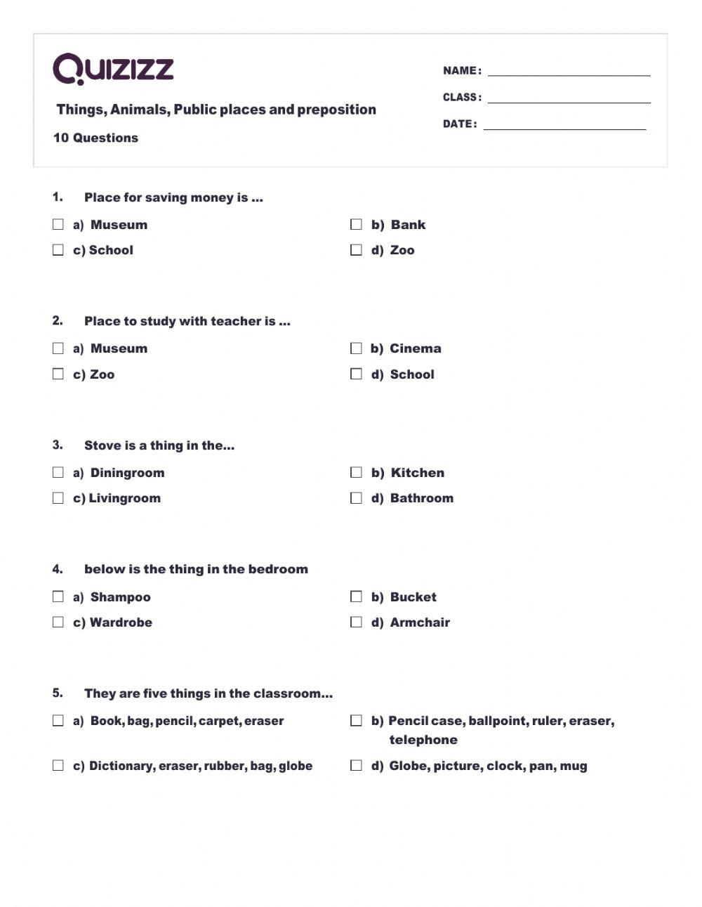 Chapter 4 worksheet | Live Worksheets