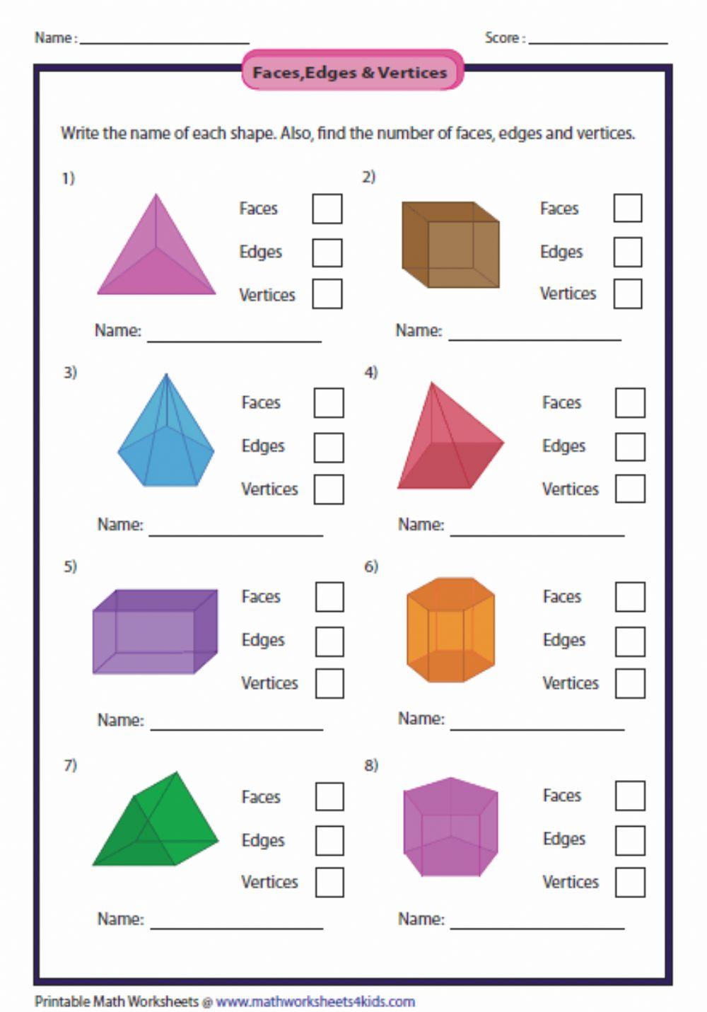 3D shapes online exercise for | Live Worksheets