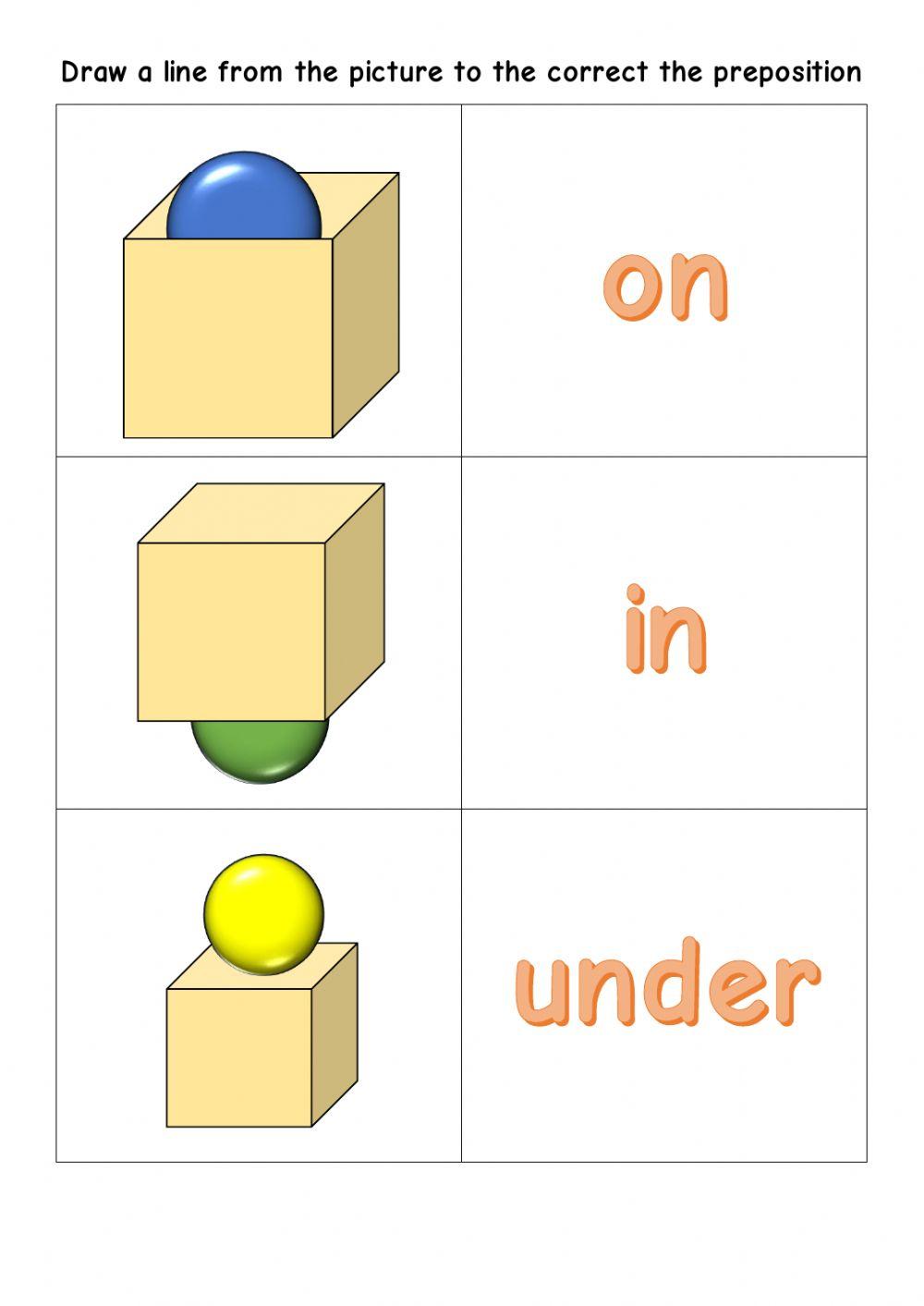 under preposition drawing
