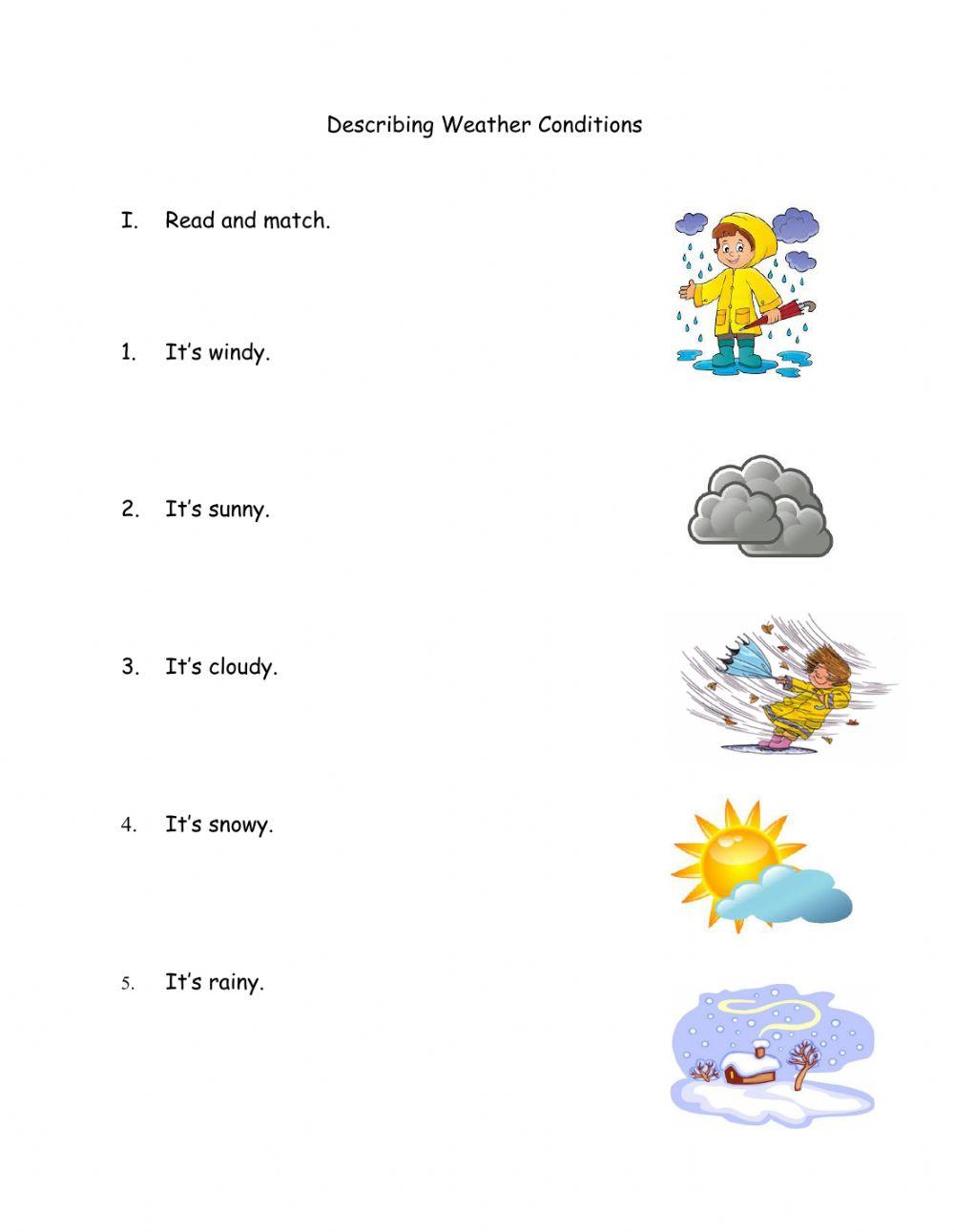 Describing Weather Conditions 6360578 | lauraguerraflores