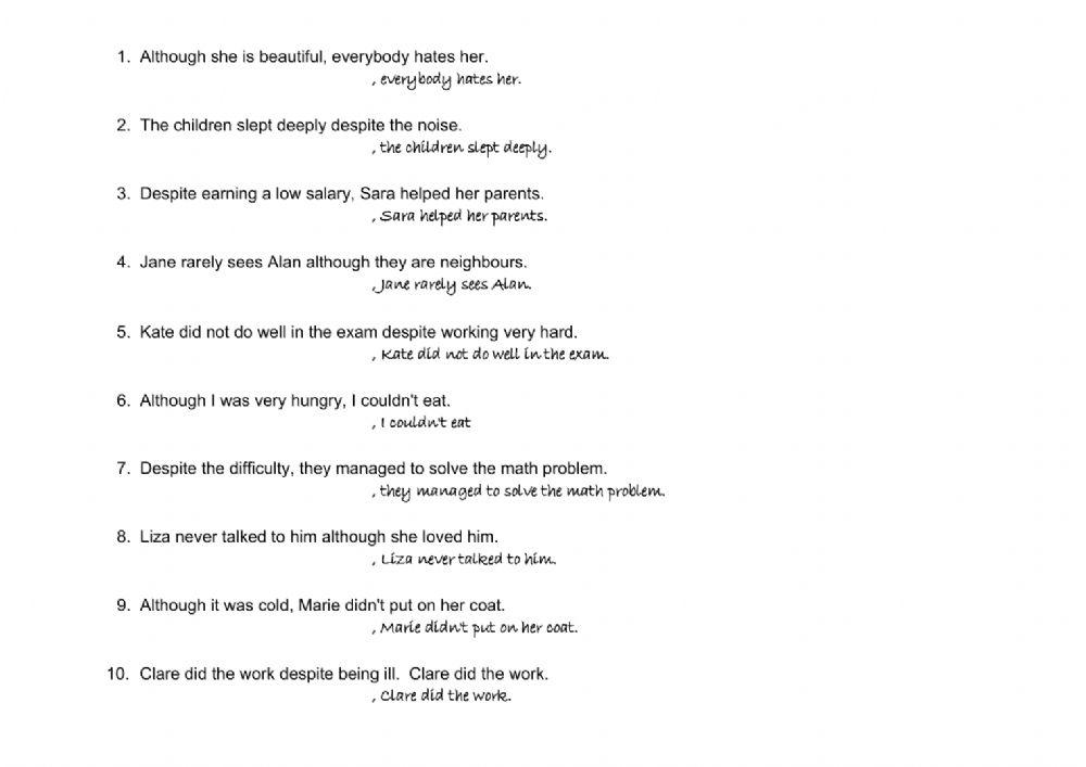 Rephrasing online activity | Live Worksheets