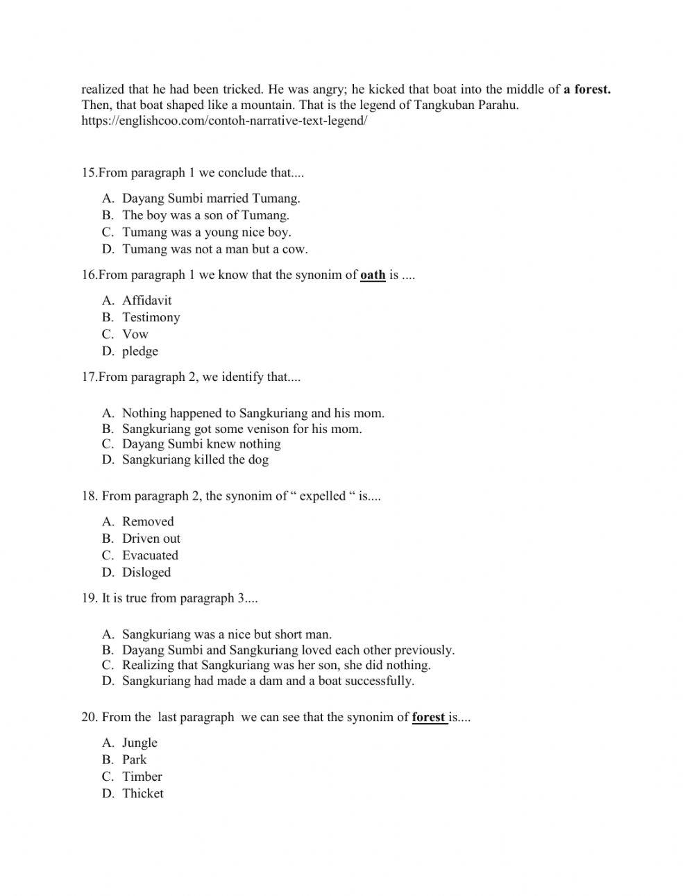 Legend for Grad… | Free Interactive Worksheets | 635630