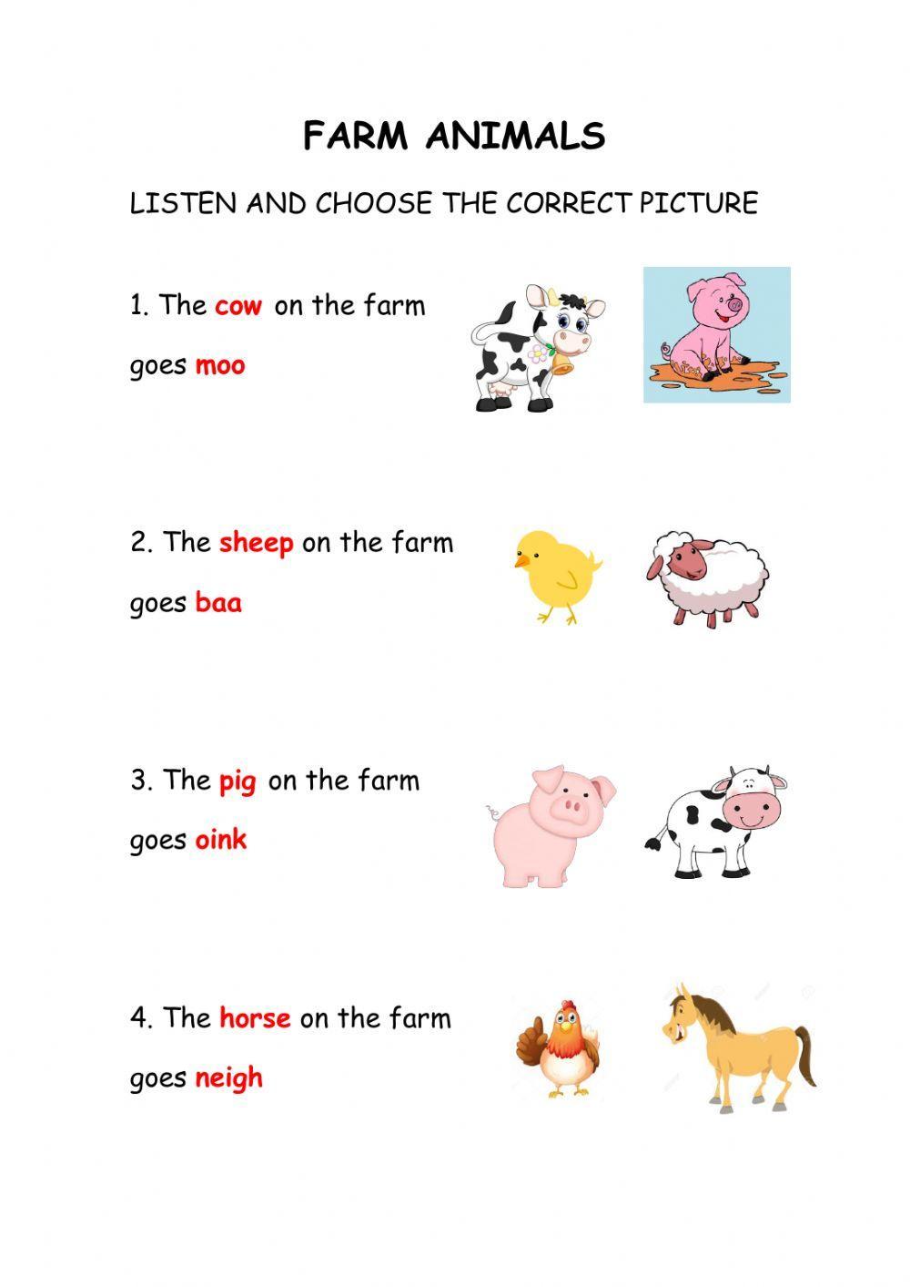 Farm animals 635884 | vivyvm667 | Live Worksheets