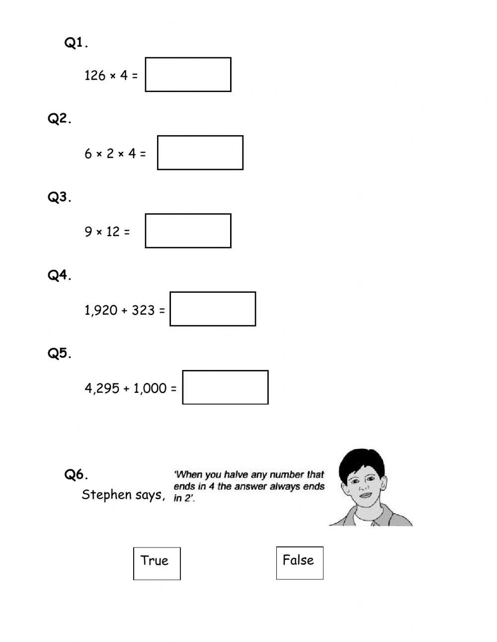 Sheet 10 interactive worksheet | Live Worksheets