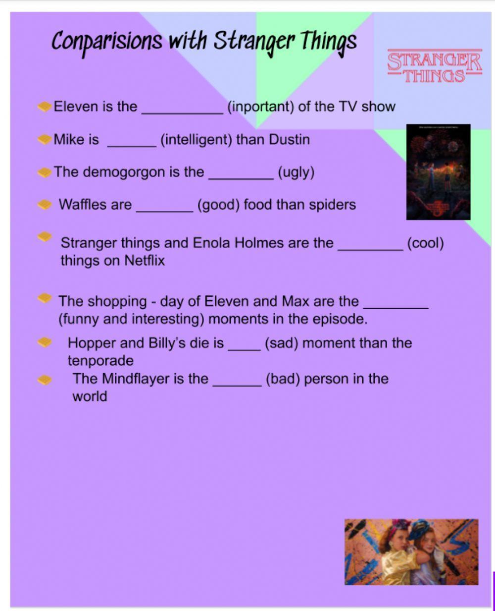 636527 | Conparatives and superlatives with Stranger