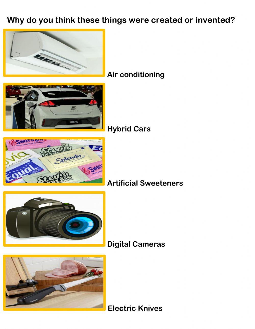 Why Were They Invented worksheet | Live Worksheets