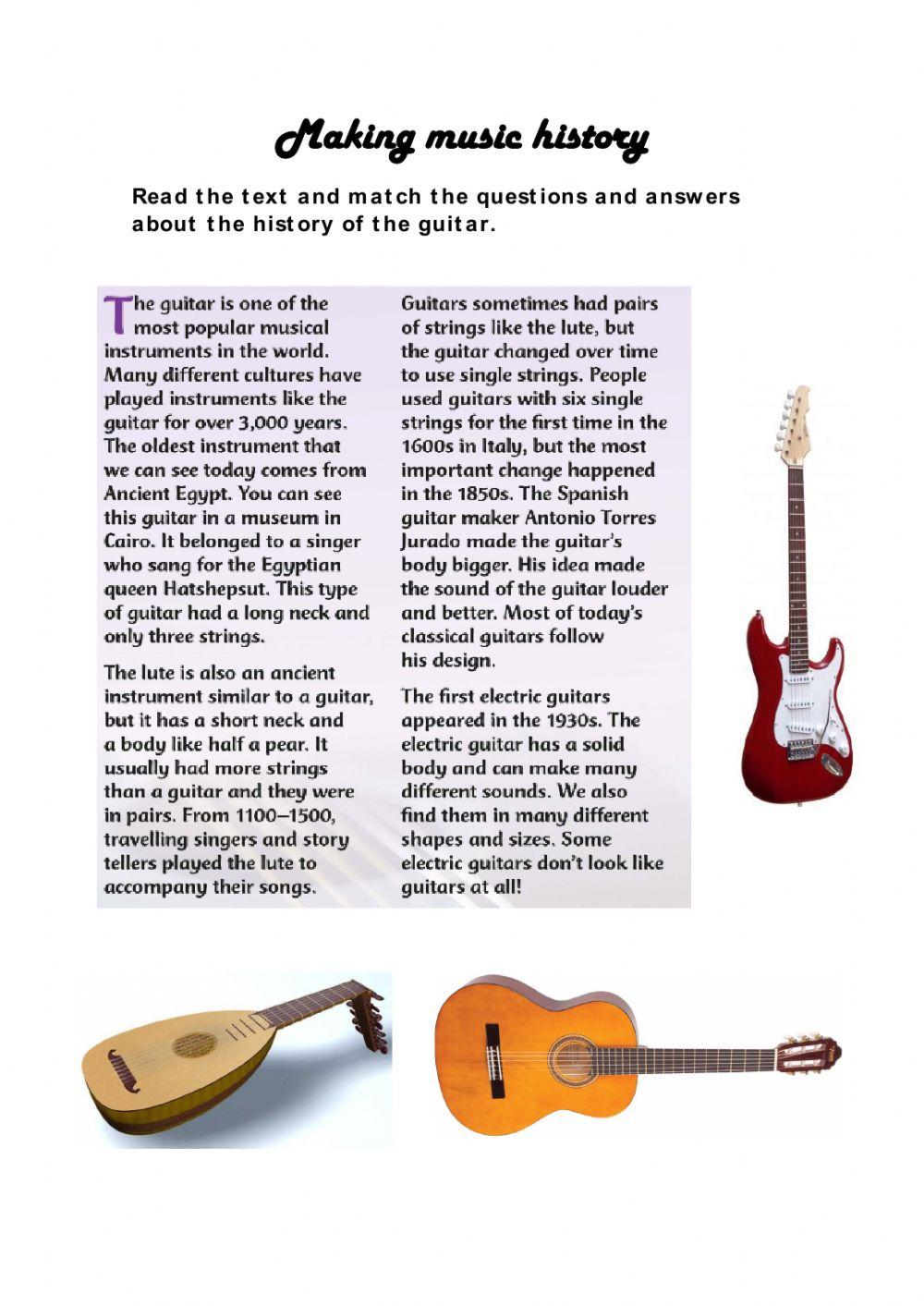 Making music hi… | Free Interactive Worksheets | 6361955