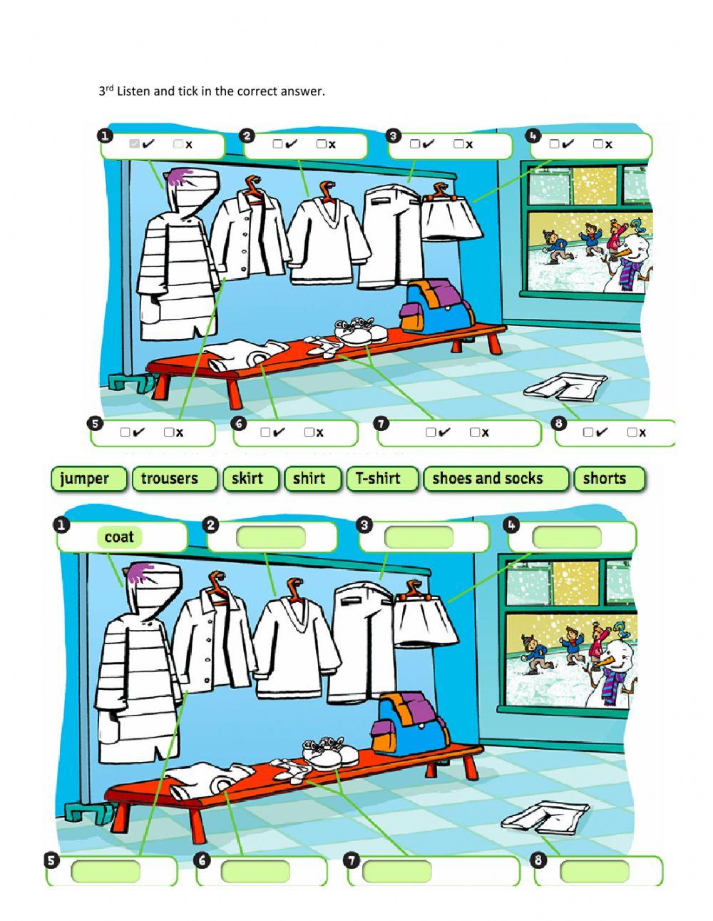 Where is my coat? | LiveWorksheets | 637936