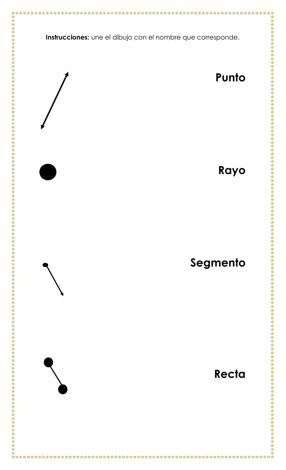 4616038 | Puntos, rectas, rayos y segmentos