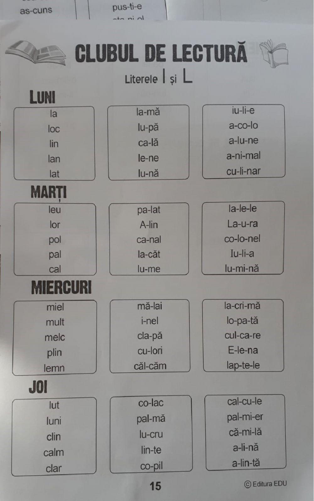 Sunetul L-Literele l și L 638958 | Simula Elena | Live