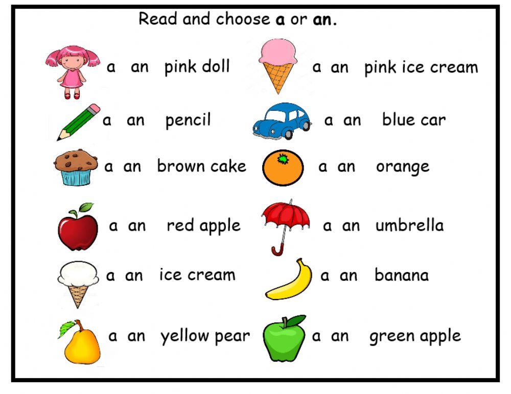 A-an 1705 | Petra Posová | Live Worksheets