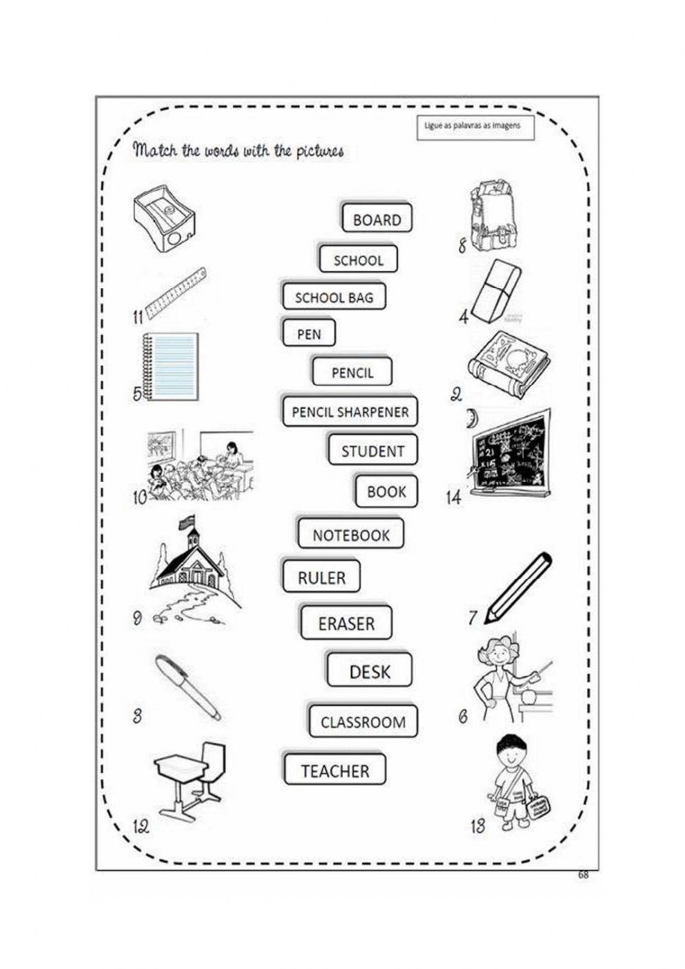 School things activity for 3. razred | Live Worksheets