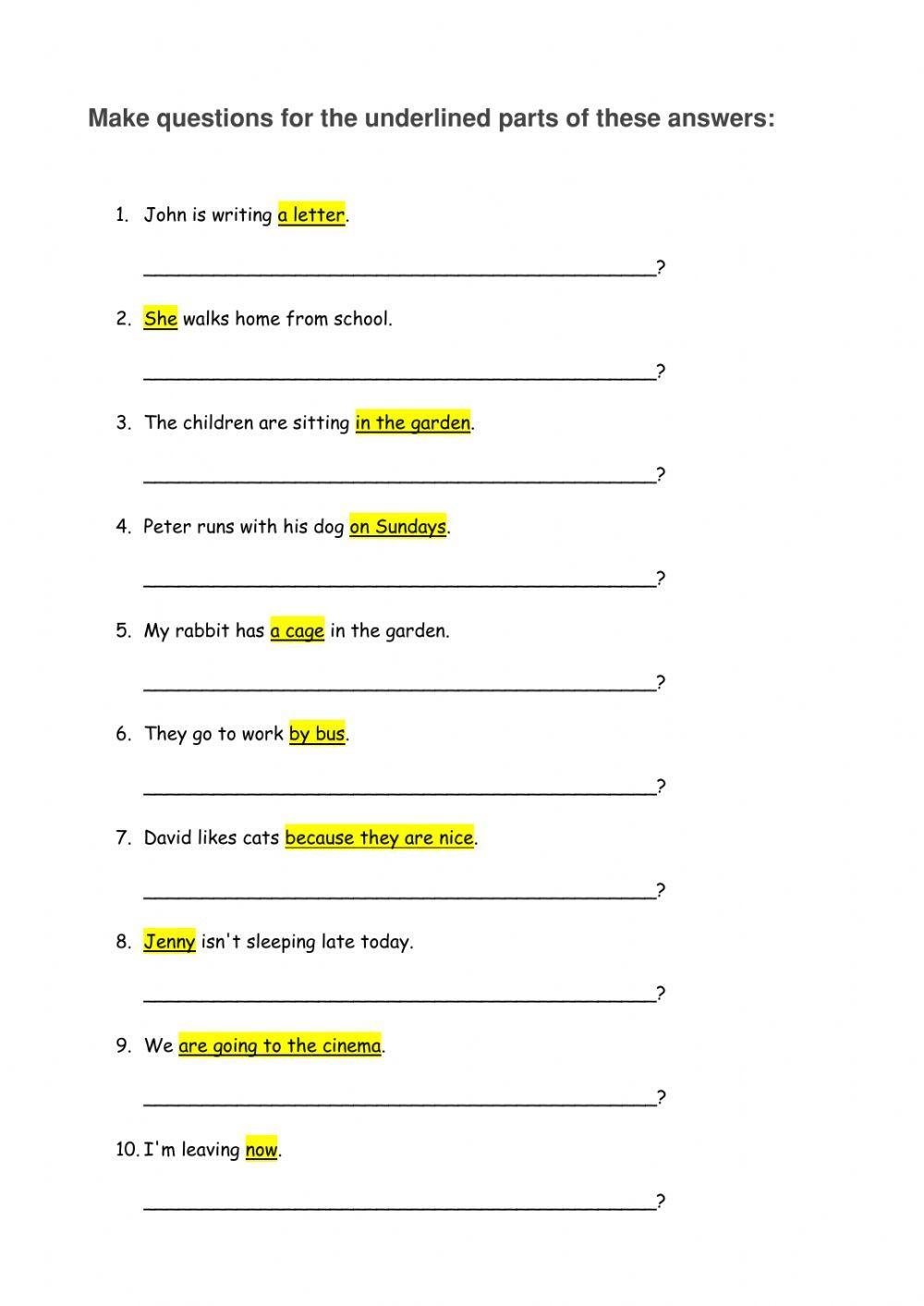 Make Questions For The Underlined Words 2 Worksheet Live Worksheets make-questions-for-the-underlined-words-2-worksheet-live-worksheets