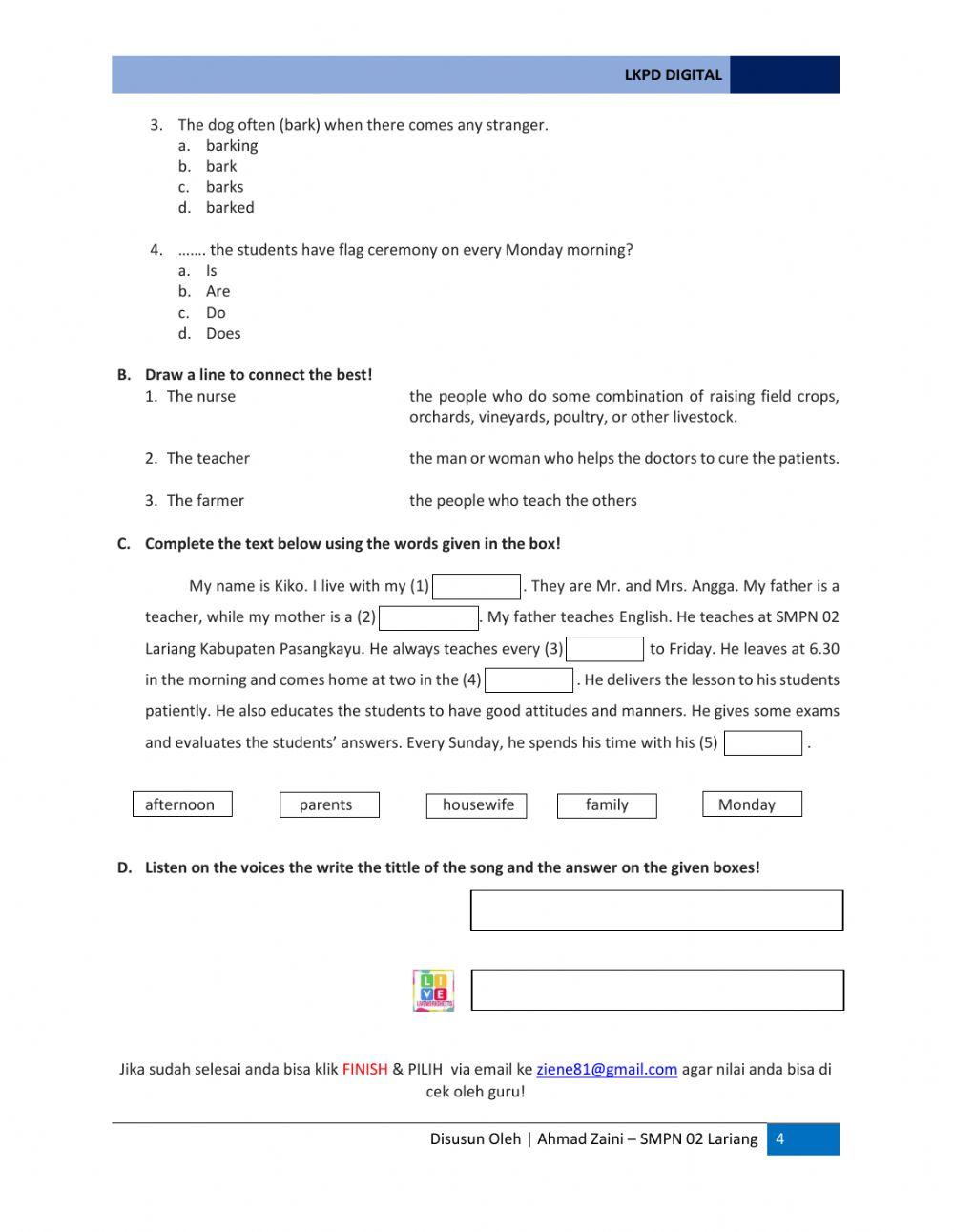Stating habitual action, daily activities and general truth interactive ...