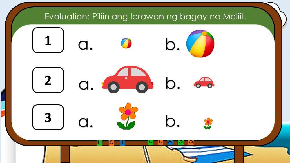 Maliit worksheet | Live Worksheets