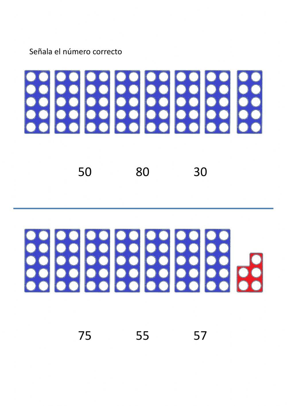 Numicon worksheet | Live Worksheets