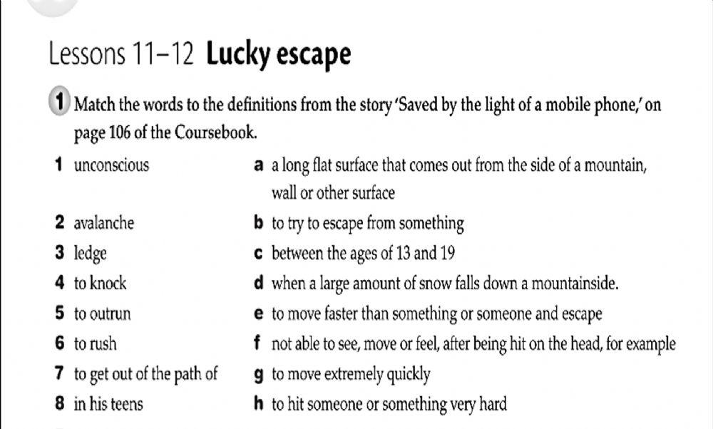 Lucky escape worksheet | Live Worksheets