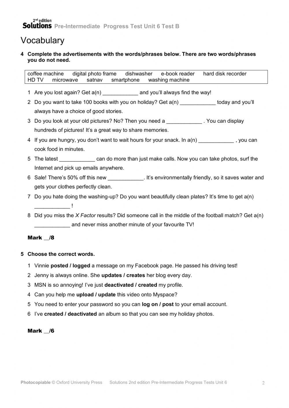 Pre-intermediat… | Free Interactive Worksheets | 6365508