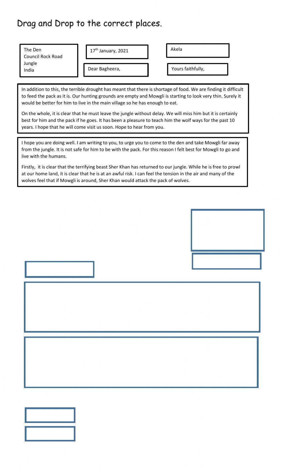 Persuasive Letter worksheet | Live Worksheets