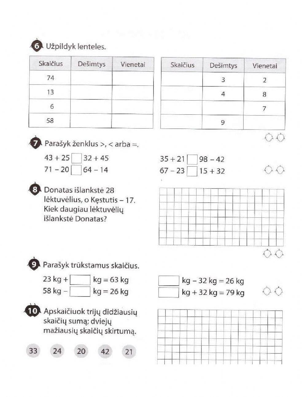 Matematika | Free Interactive Worksheets | 642925