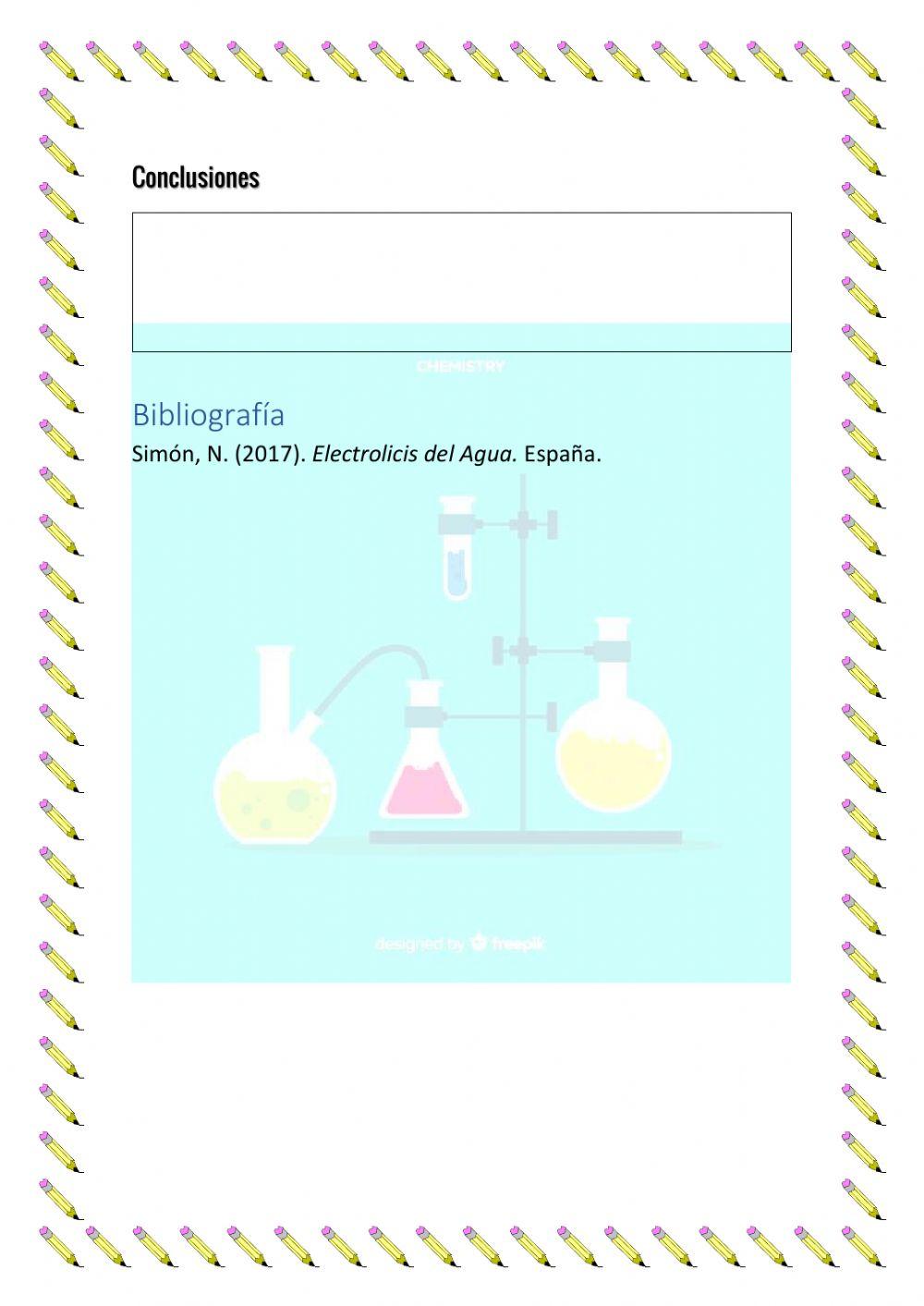 Electrolisis del agua worksheet | Live Worksheets