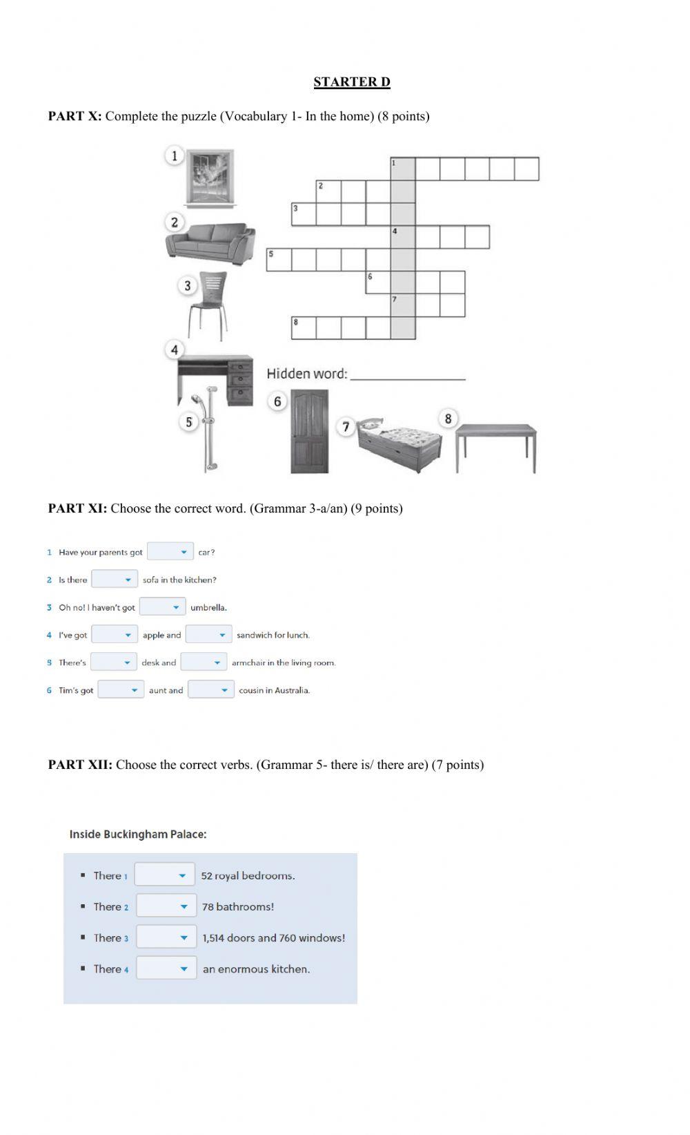 DIAGNOSTIC TEST A1+ 2021 4622391 | Kenny Cristina