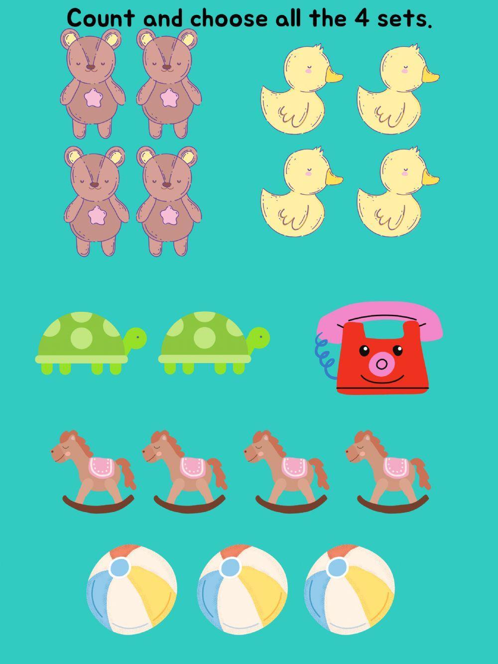 Number 4 | Free Interactive Worksheets | 643699