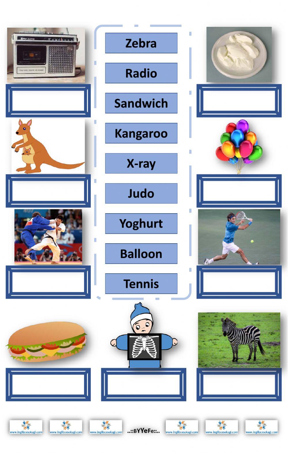 Alphabetical Words worksheet | Live Worksheets