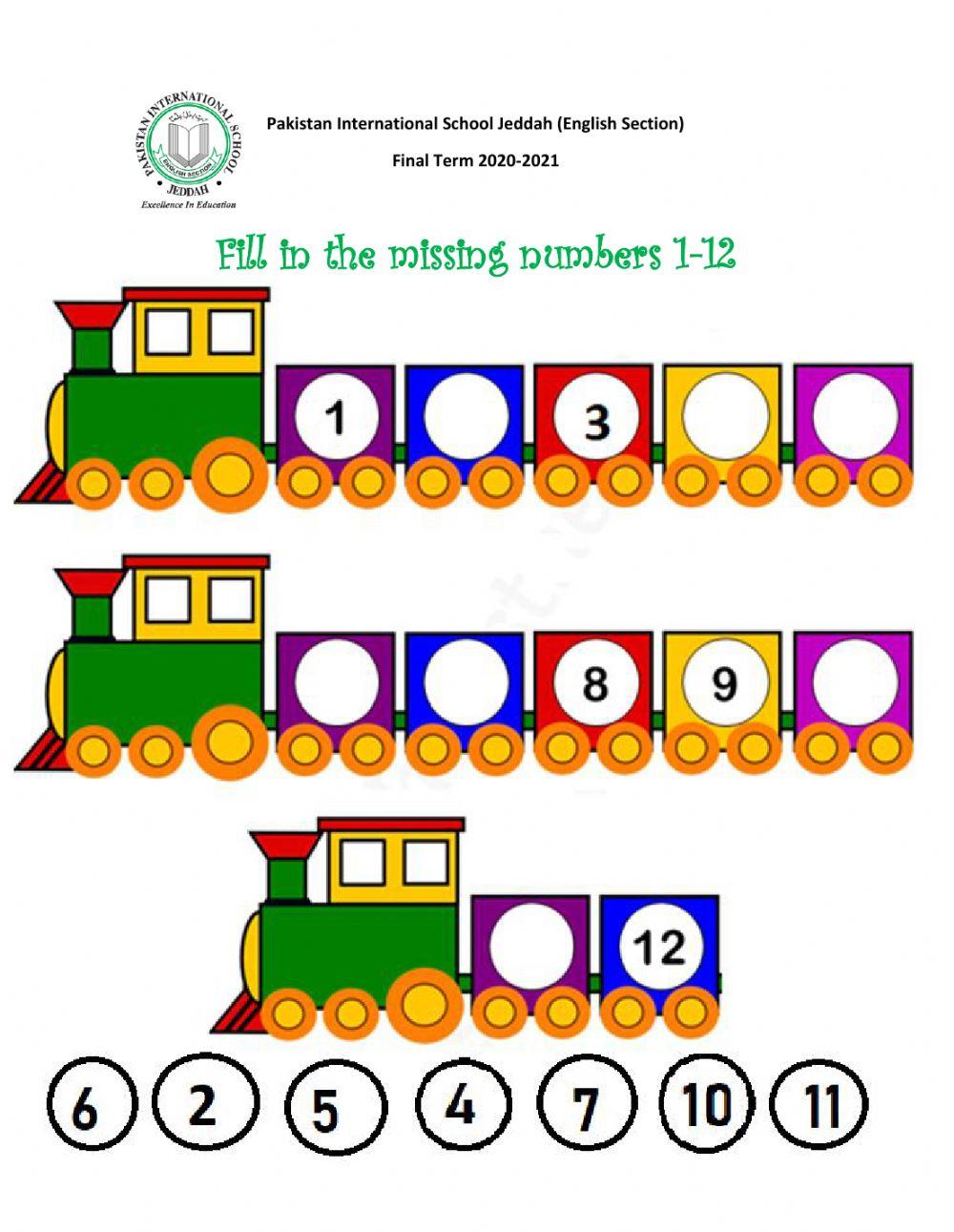 643859 | Math 1-12 | Fathima Zahid | LiveWorksheets