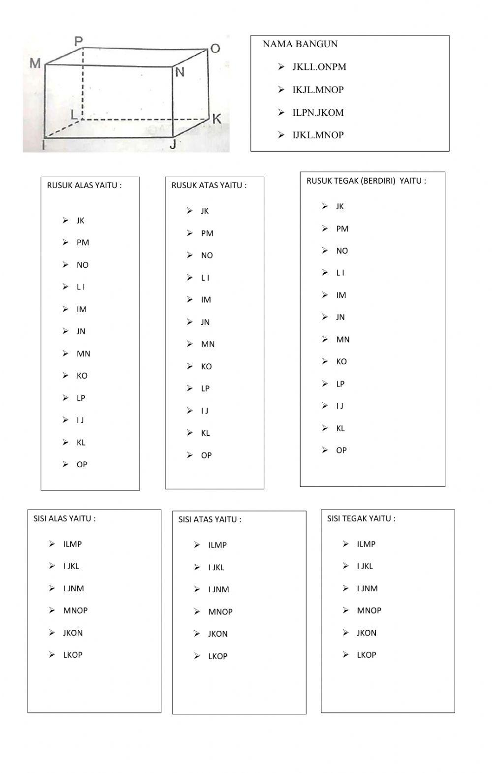 Matematika 1 balok worksheet | Live Worksheets