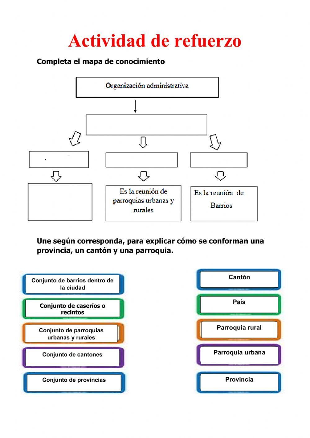 Parroquias urba… | Free Interactive Worksheets | 644181