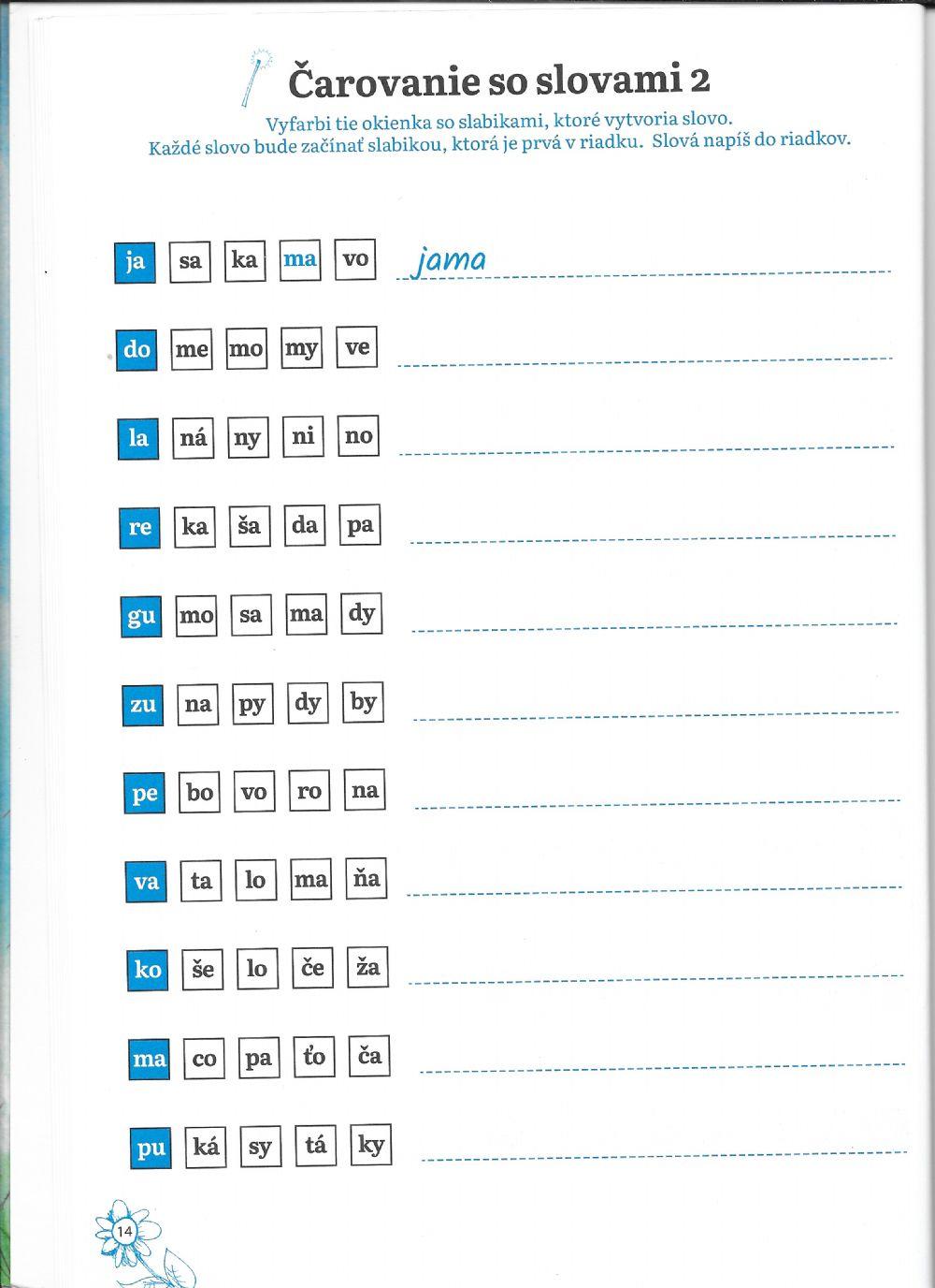skladanie slov - slabiky online exercise for | Live Worksheets